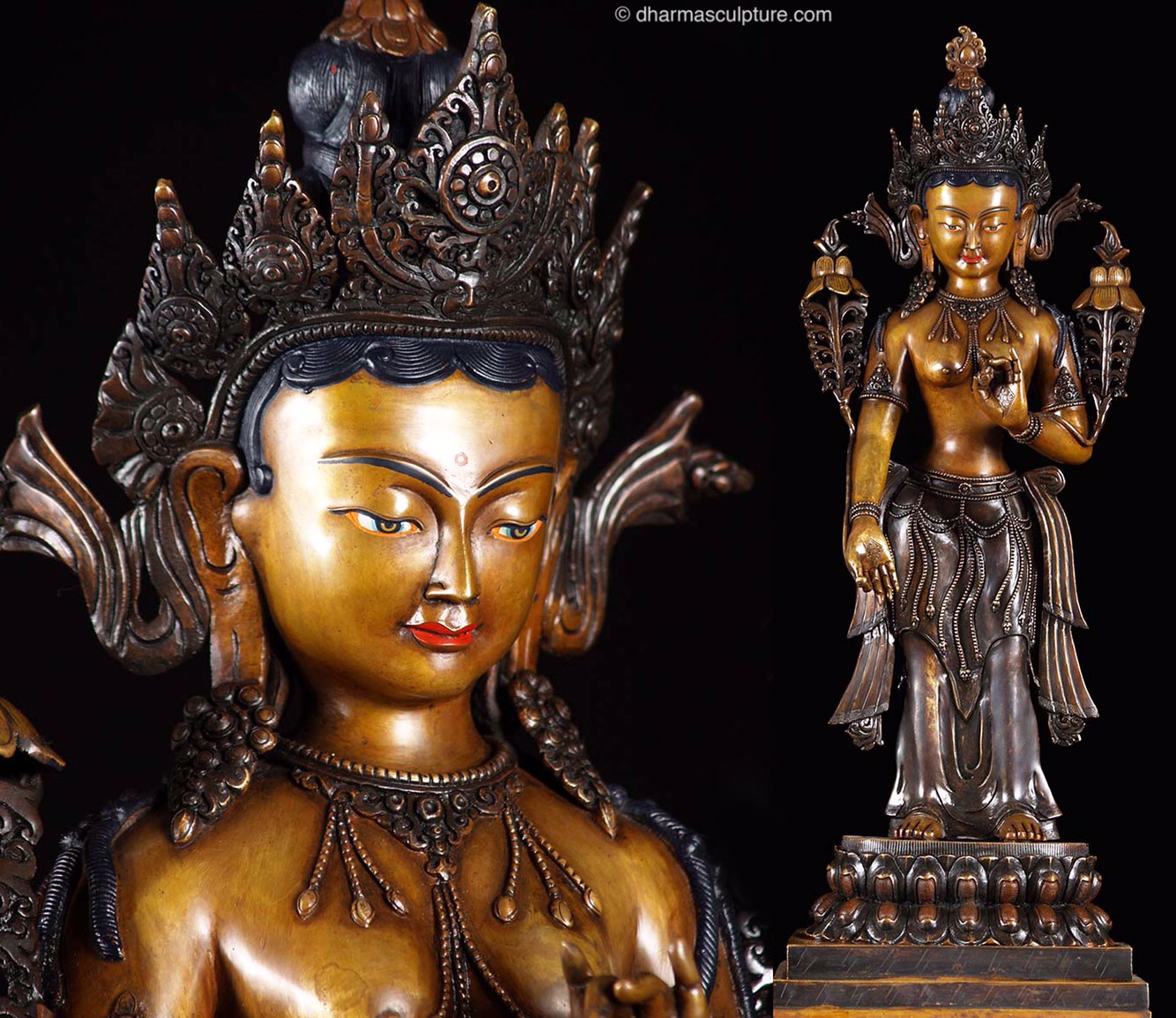 Tara Standing Statue Tibetan Dolma 26" - Dharma Sculpture BlogDharma ...